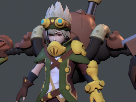 Cartoon juvenile OBJ model 3d Model obj | 82Models