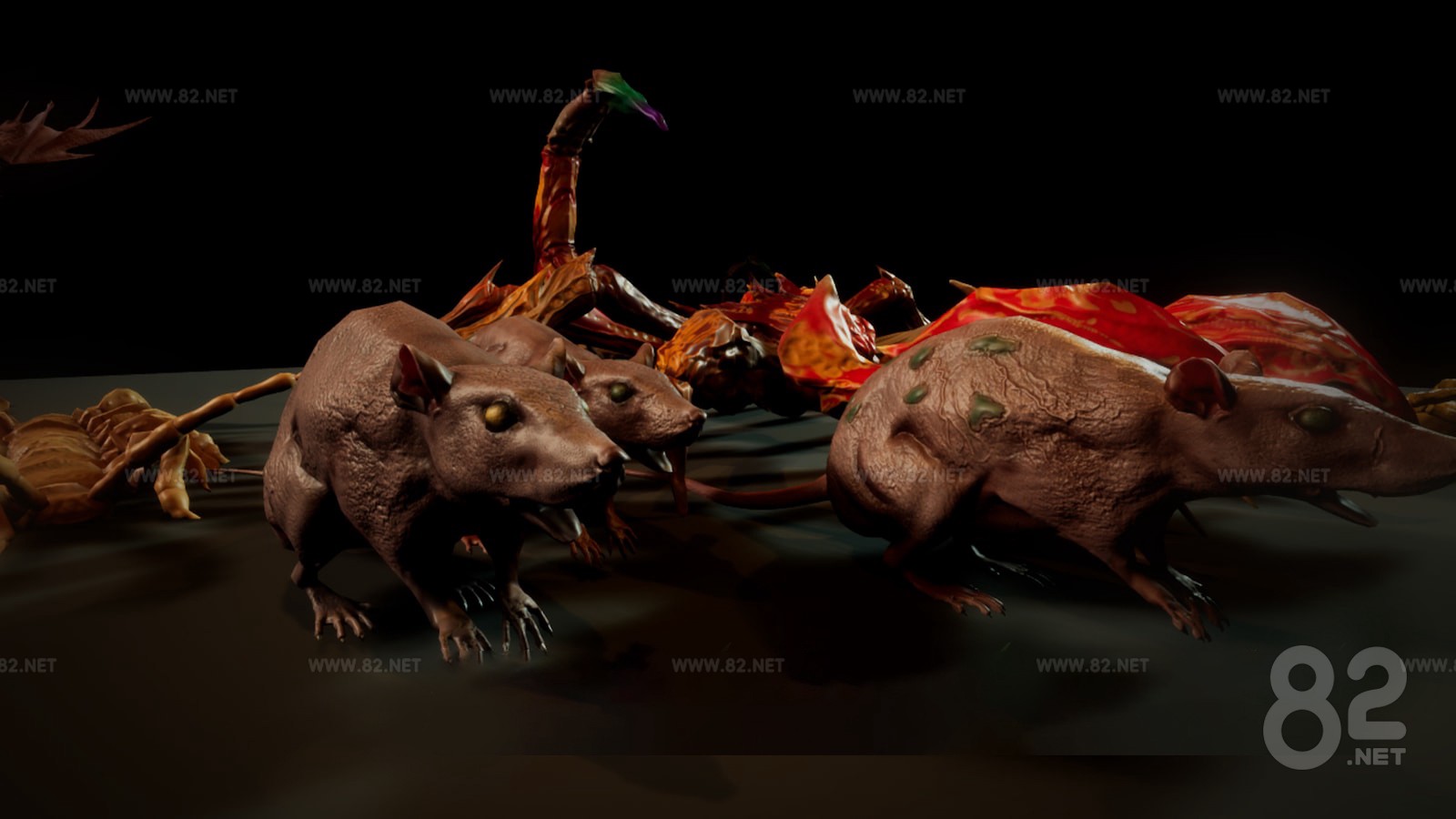 ue4 Creatures of terror 3d Model UE4 | 82Models