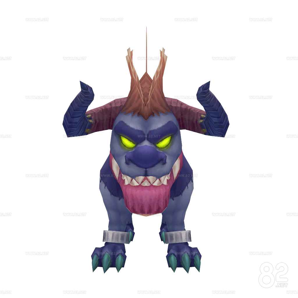 Q version of the hand-painted buffalo monster 3d Model fbx | 82Models