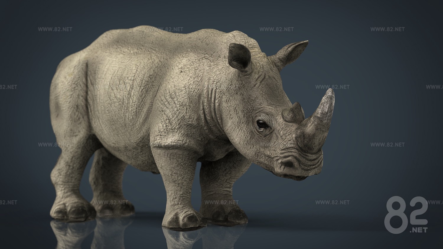 Rhino Indian Rhino 3d Model c4d | 82Models