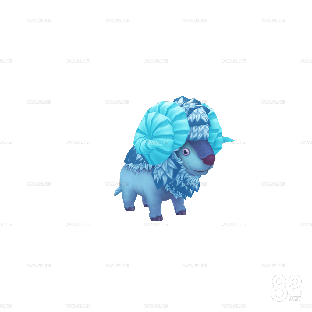 Blue Mountain Sheep West Magic Style 3d Model fbx | 82Models