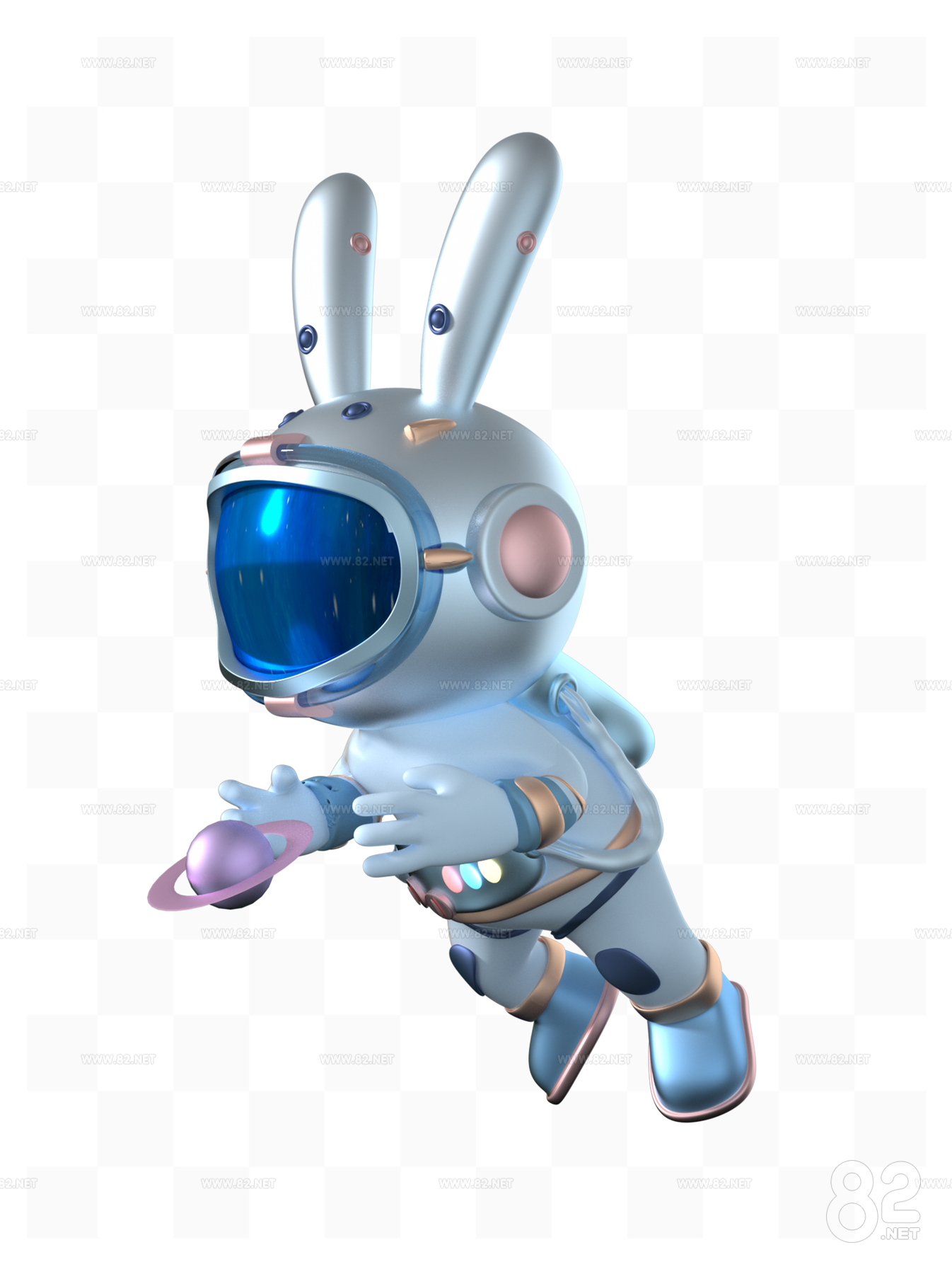 C4D Space Rabbit 3D Modeling 3d Model c4d | 82Models