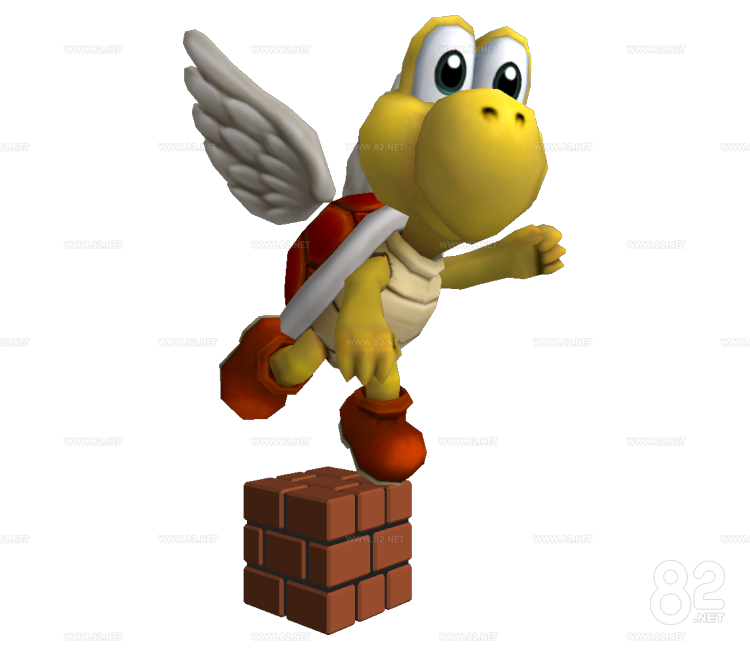 Red flying turtle cartoon 3d Model obj | 82Models