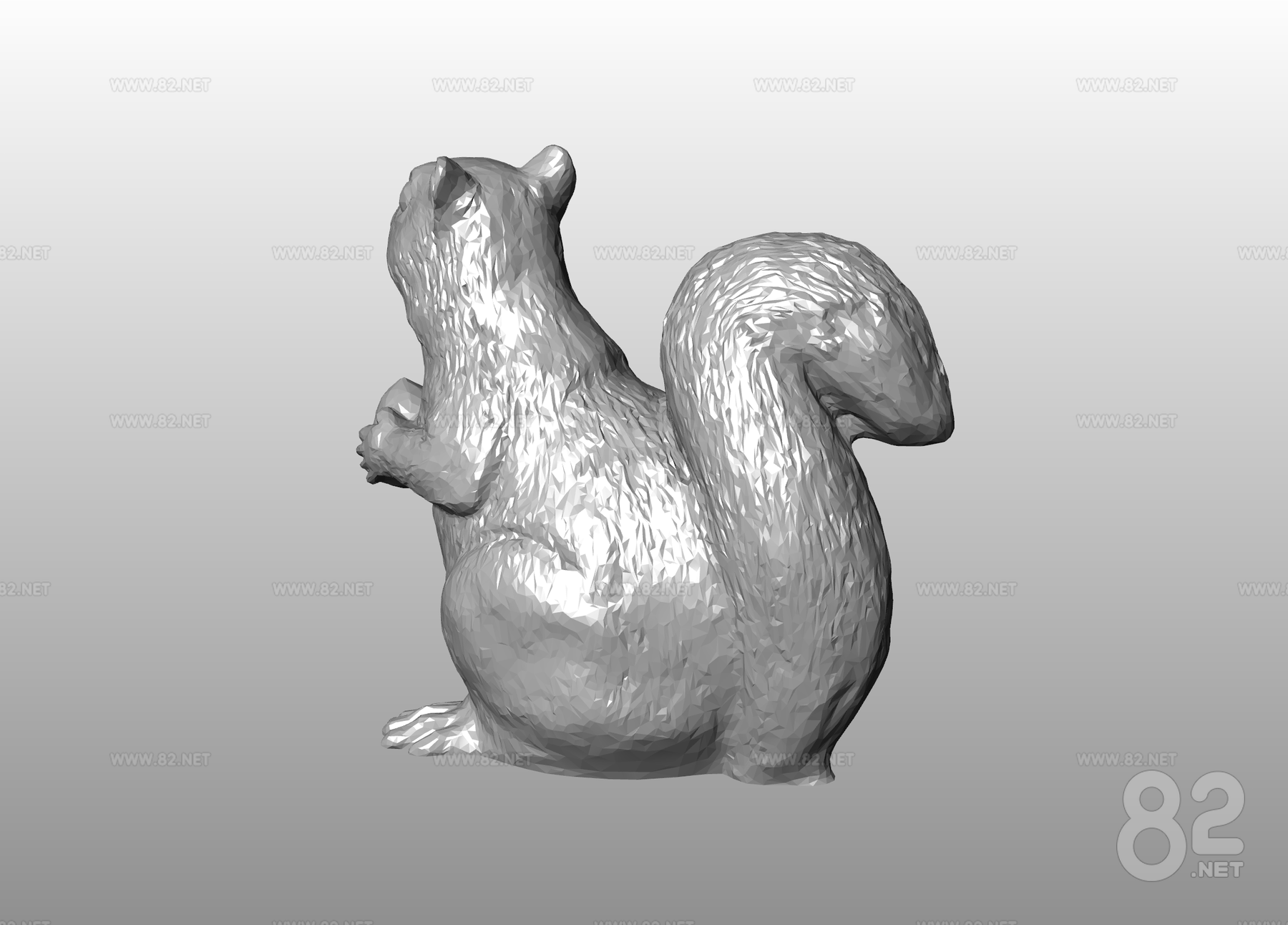 Squirrel model can be 3D printed 3d Model step/stp | 82Models