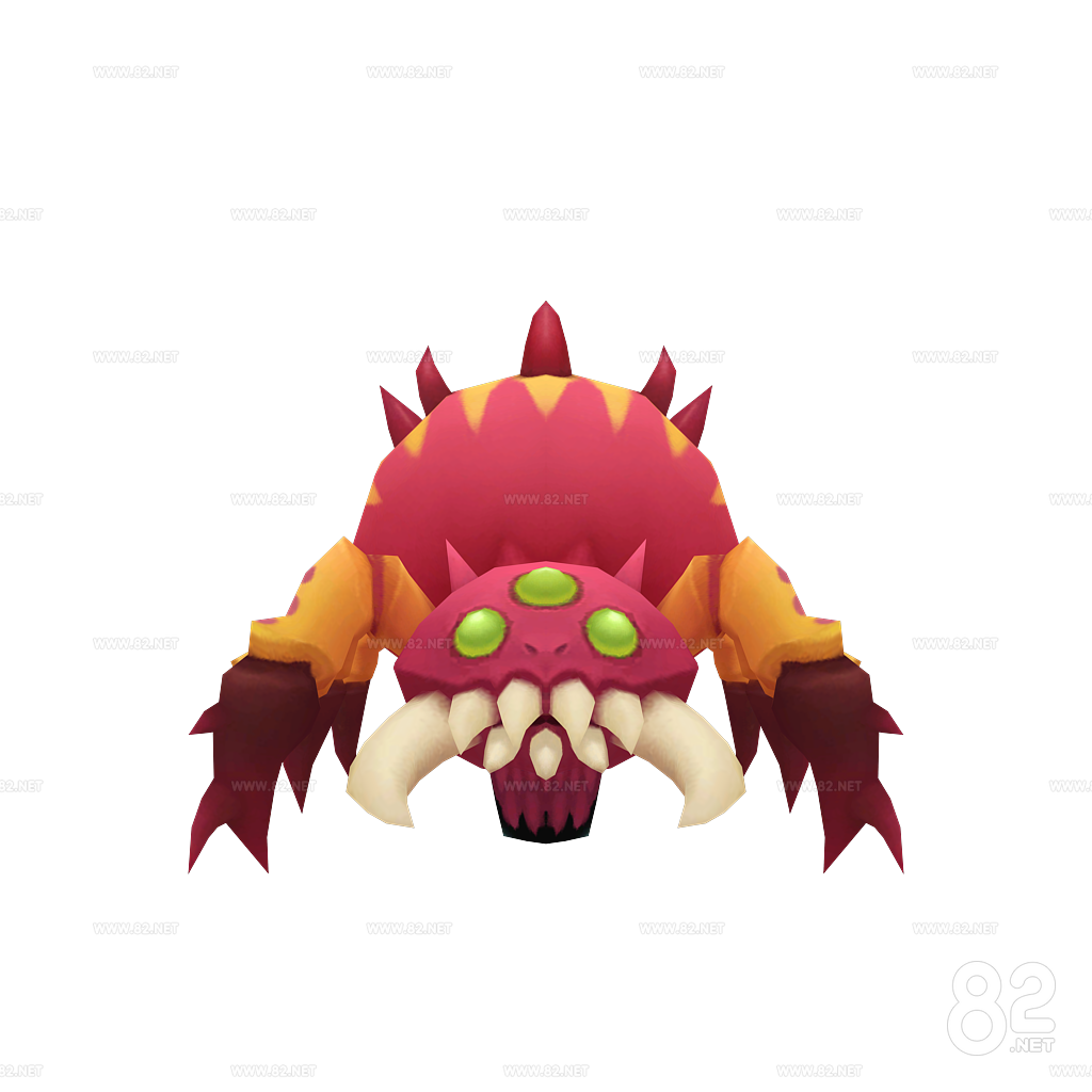 red spider cg model 3d Model fbx | 82Models