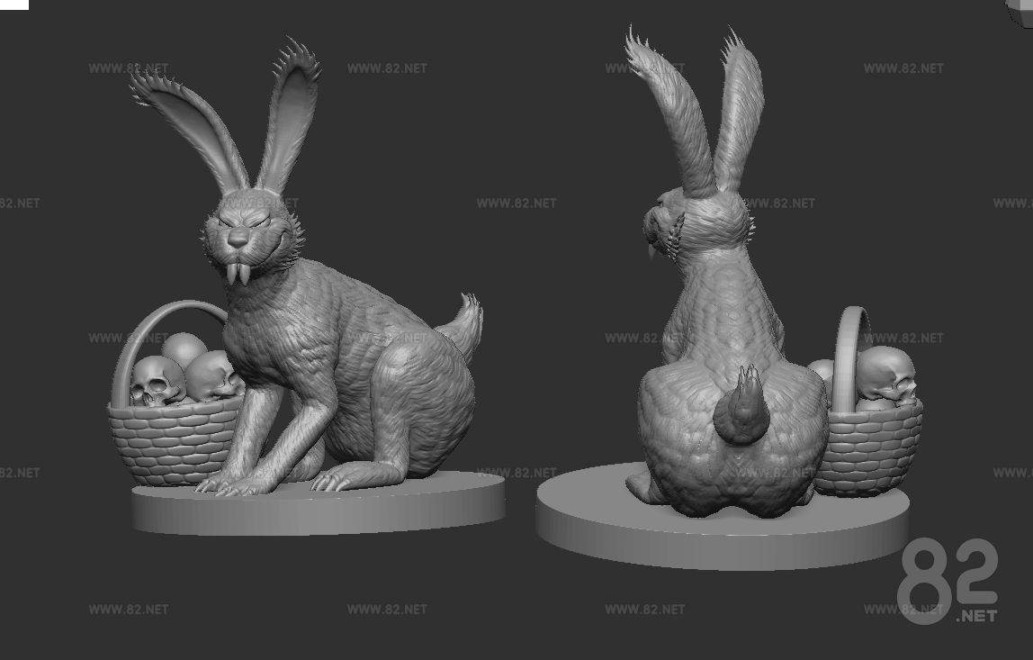Mutant Rabbit 3d Model obj | 82Models