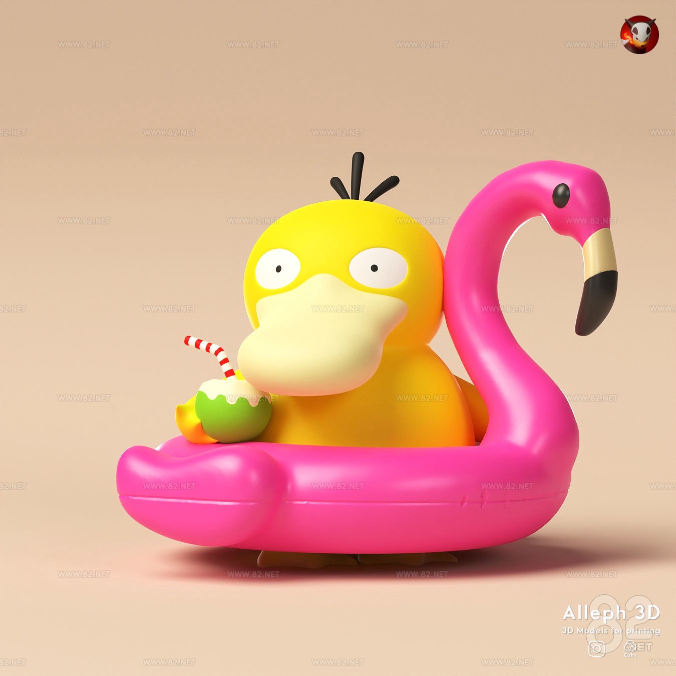Pokemon Spirit Duck 3d Model fbx stl | 82Models