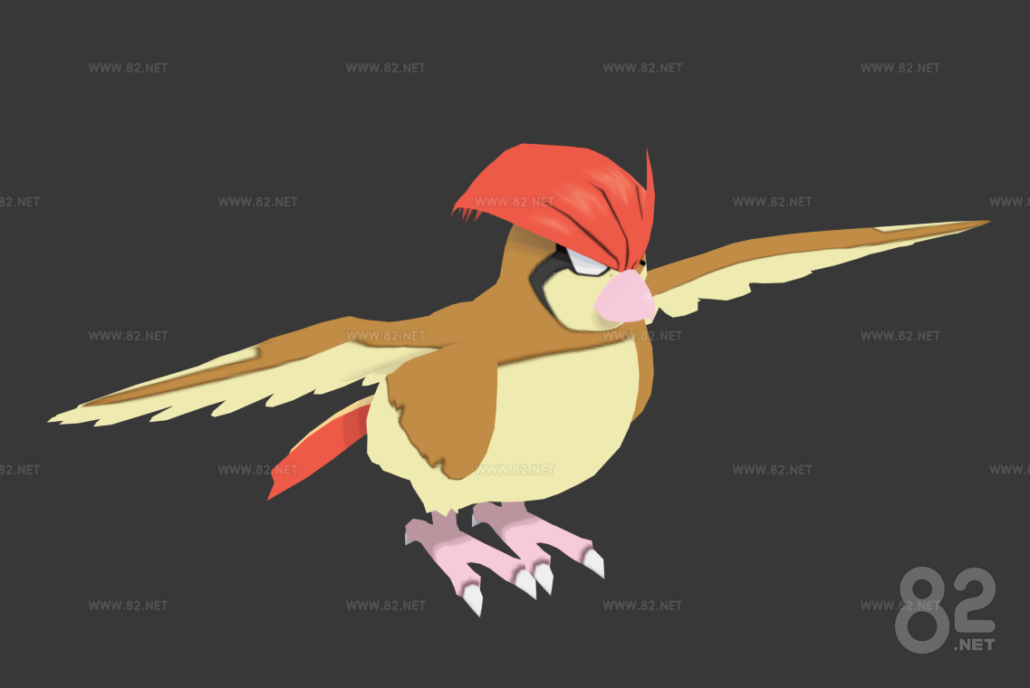 Bibi Bird Monster 3d Model fbx | 82Models