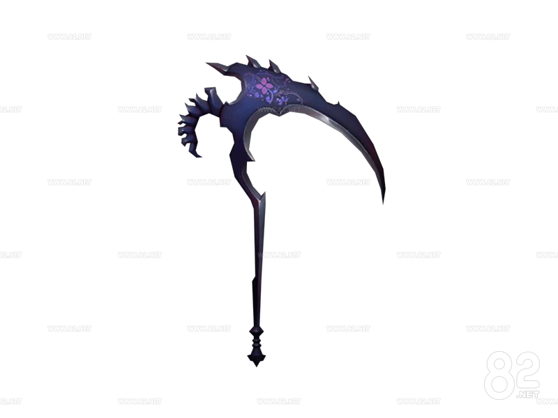 Purple Sickle West Magic Style 3d Model fbx | 82Models