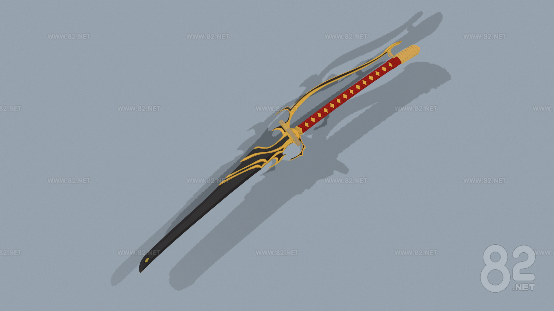 Magnificent Samurai Swords 3d Model fbx | 82Models