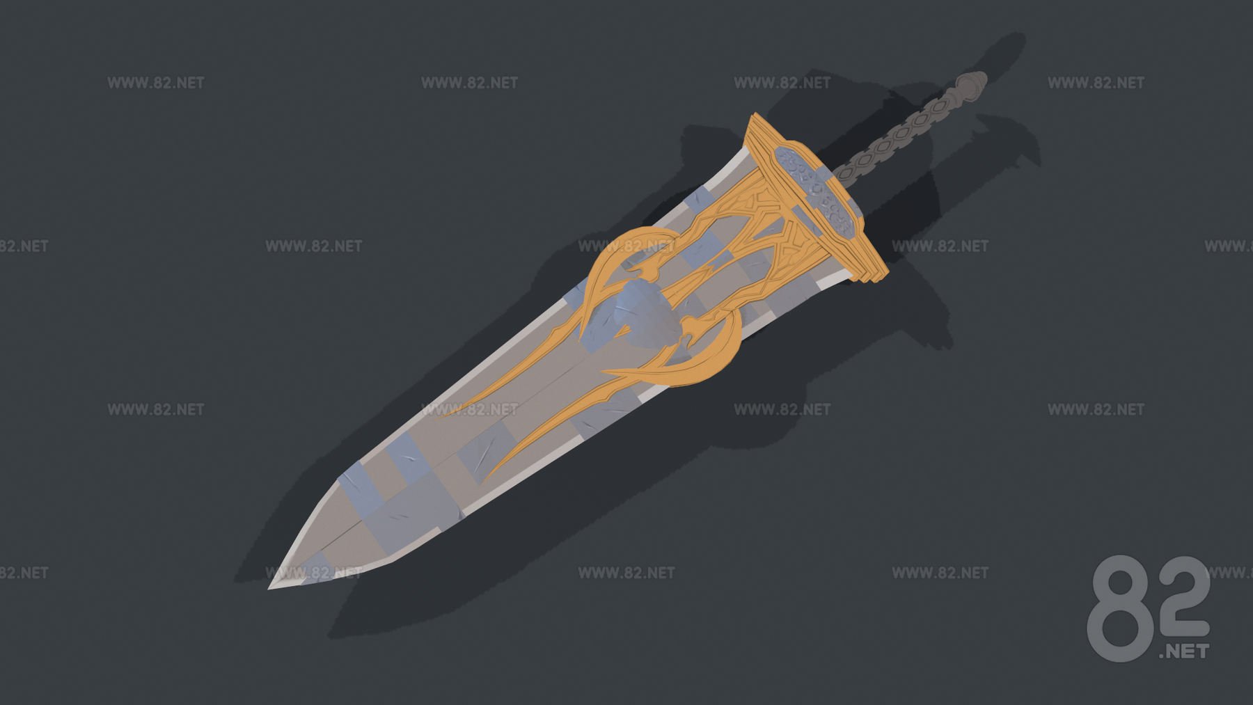 Japanese and Korean wind giant sword 3d Model fbx | 82Models