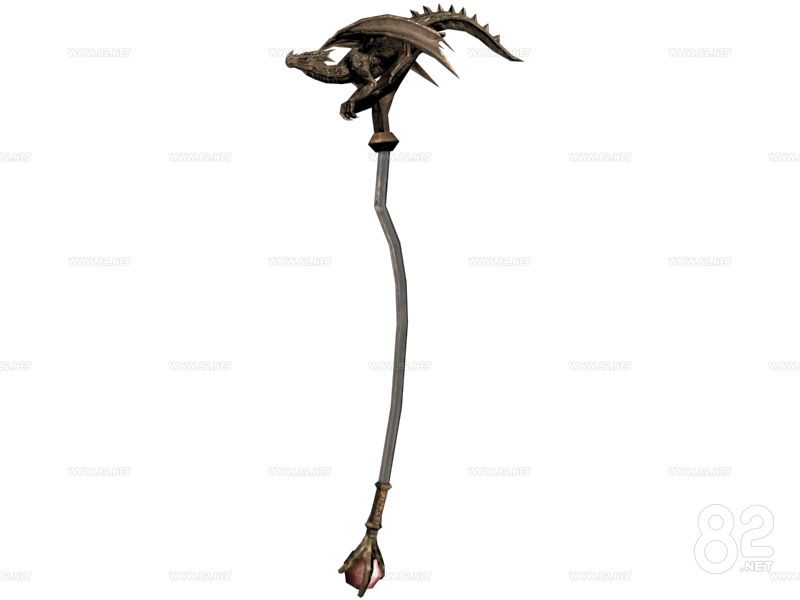 Dragon body sickle hand-painted model 3d Model fbx | 82Models