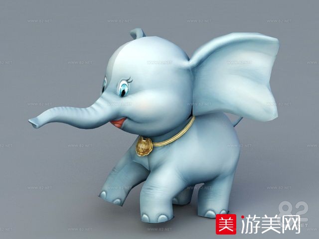 cartoon baby elephant 3dmax model download 3d Model max | 82Models