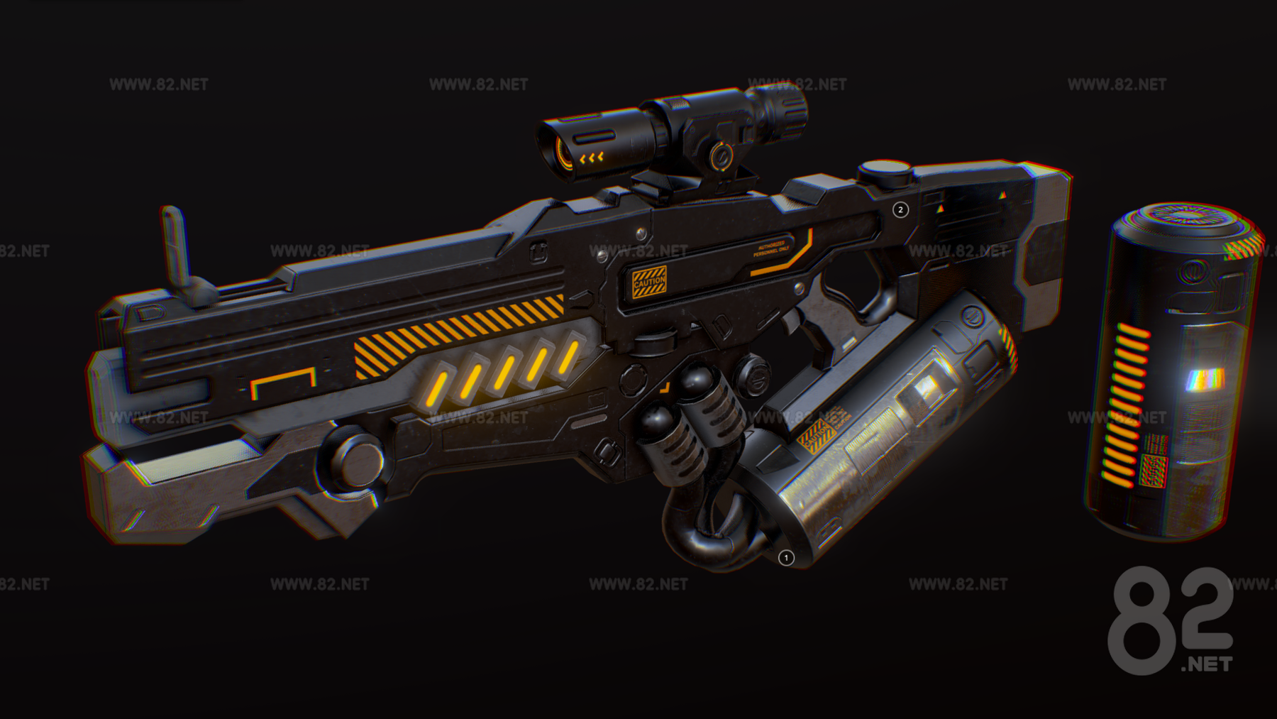 Light Dragon Rifle 3d Model max | 82Models