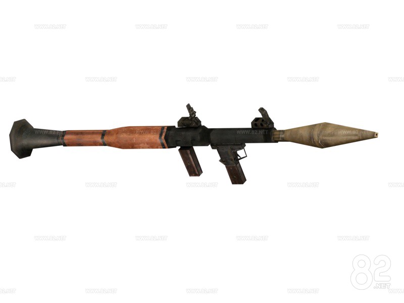 Disposable RPG Bazooka Low Face Count 3d Model fbx | 82Models