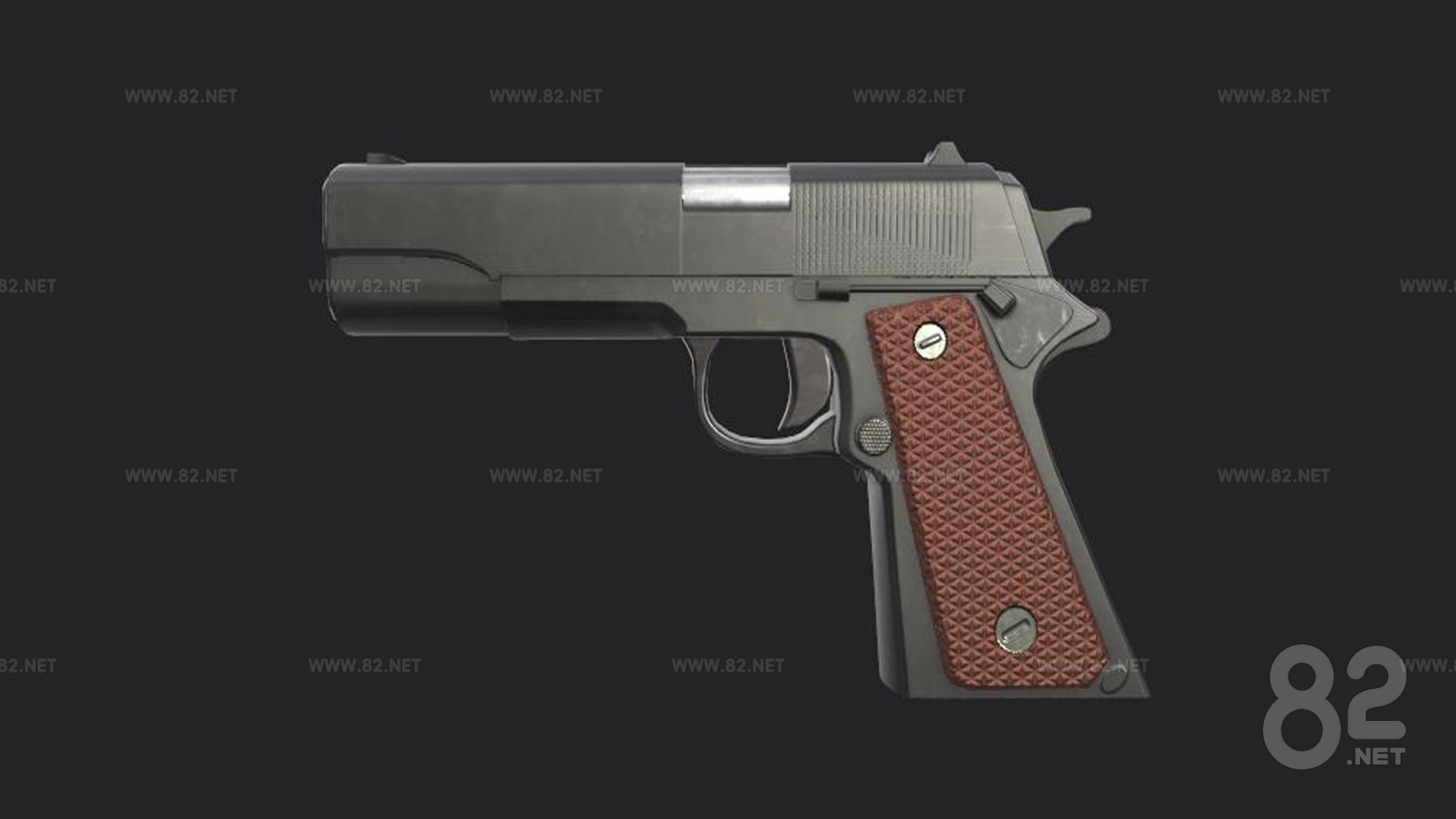 The M1911 weapon. 3d Model obj | 82Models