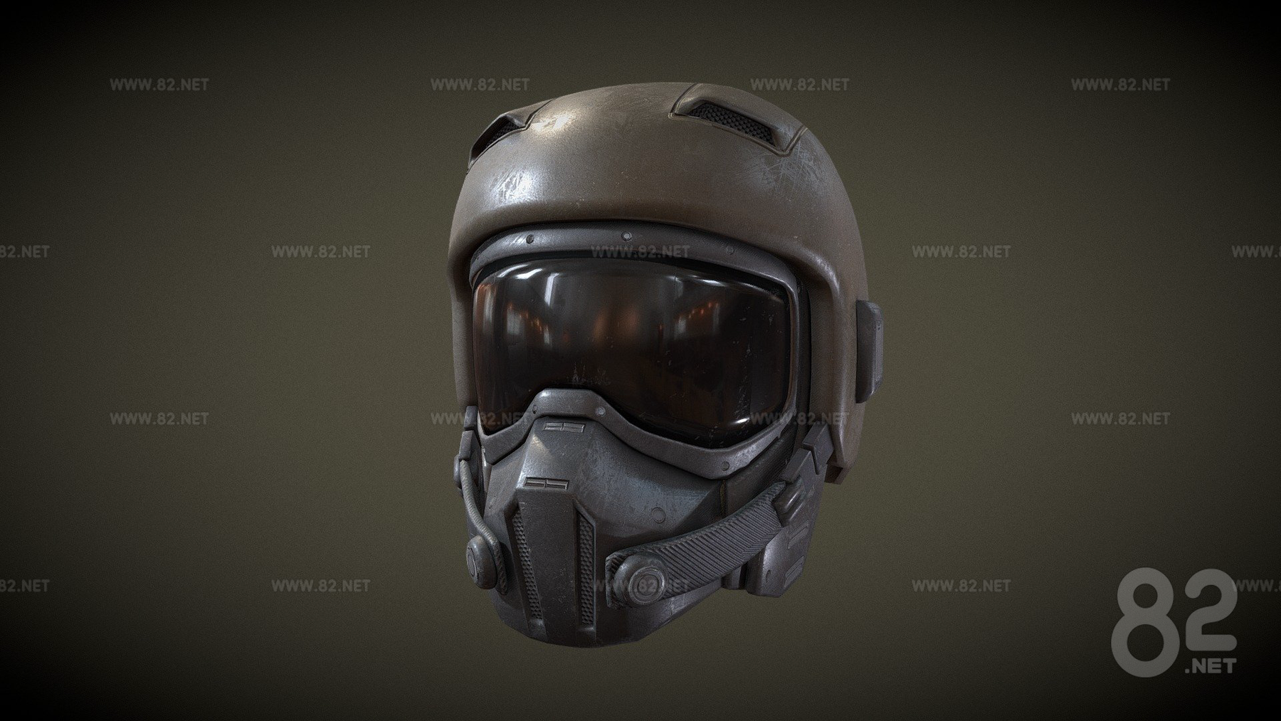 Pilot's Helmet 3d Model max blend fbx glb skp | 82Models