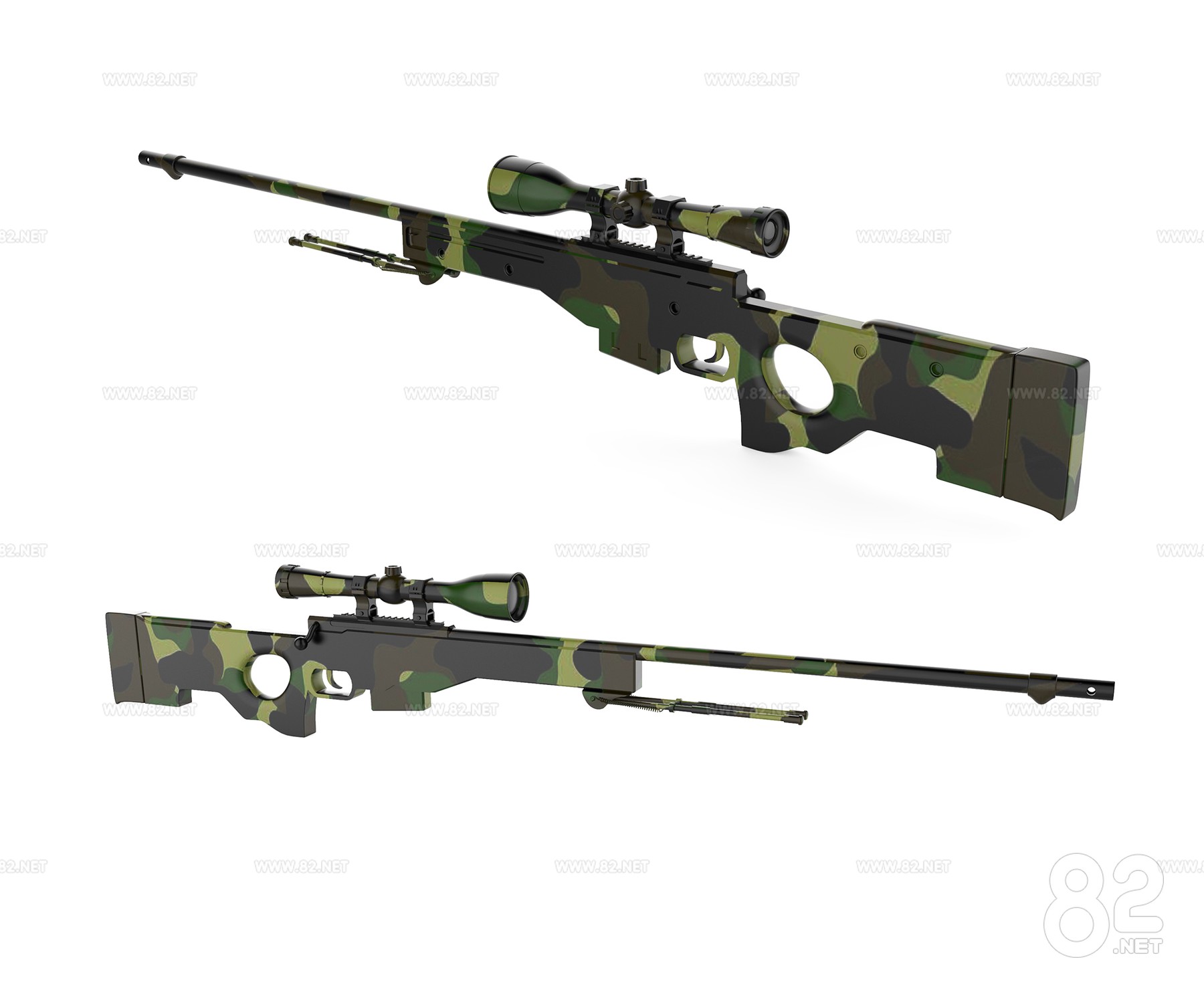 Modern Sniper Rifle Sniper Rifle 3d Model max | 82Models