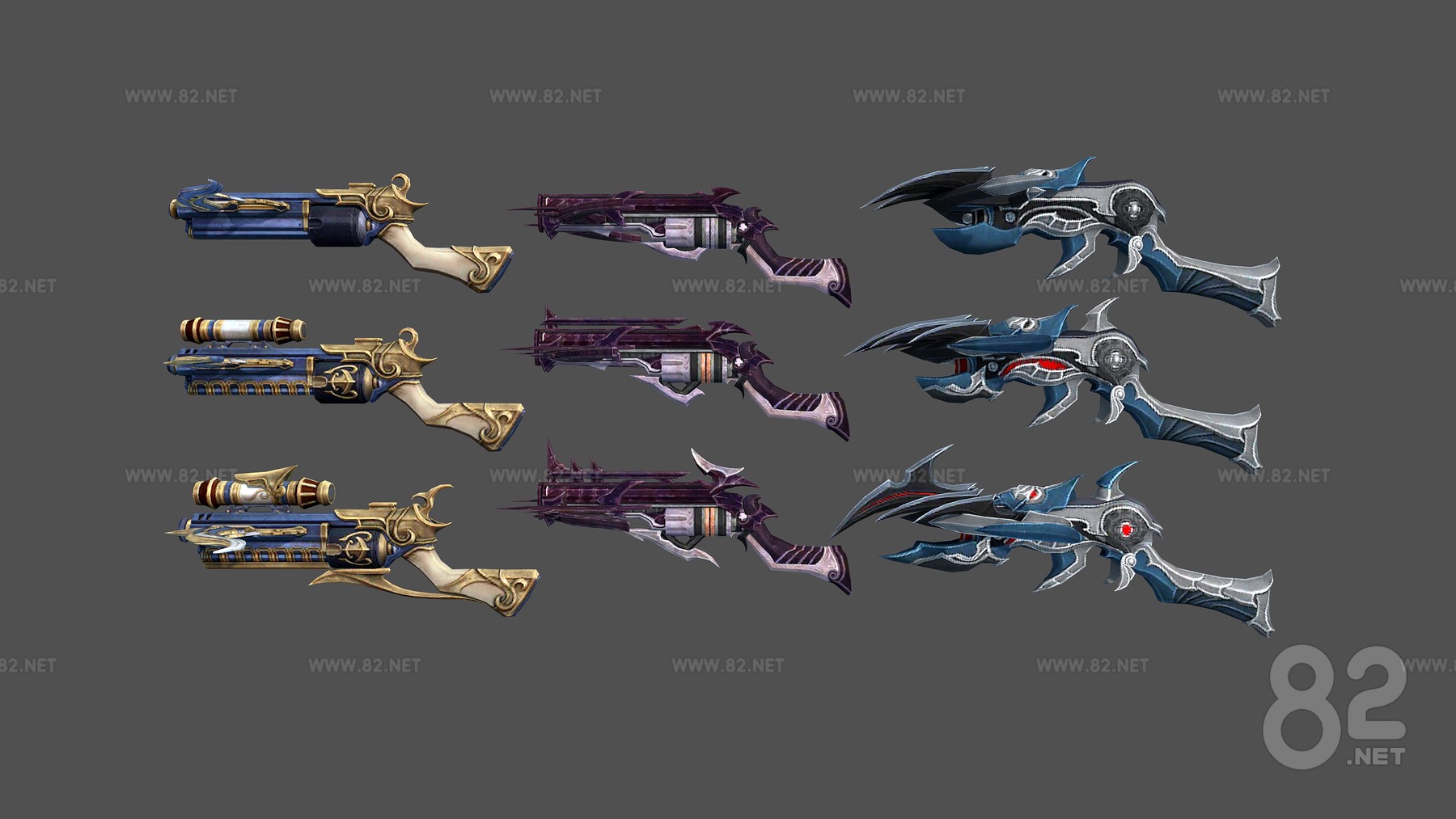 Magic Weapon Illusion Gun 3d Model max fbx | 82Models