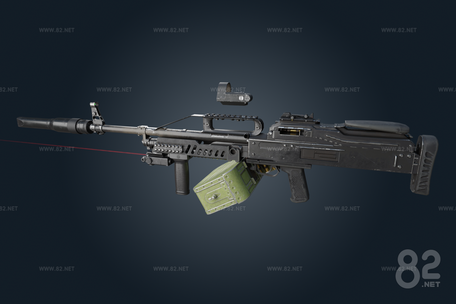 6P41 Light Machine Gun 3d Model max fbx obj | 82Models