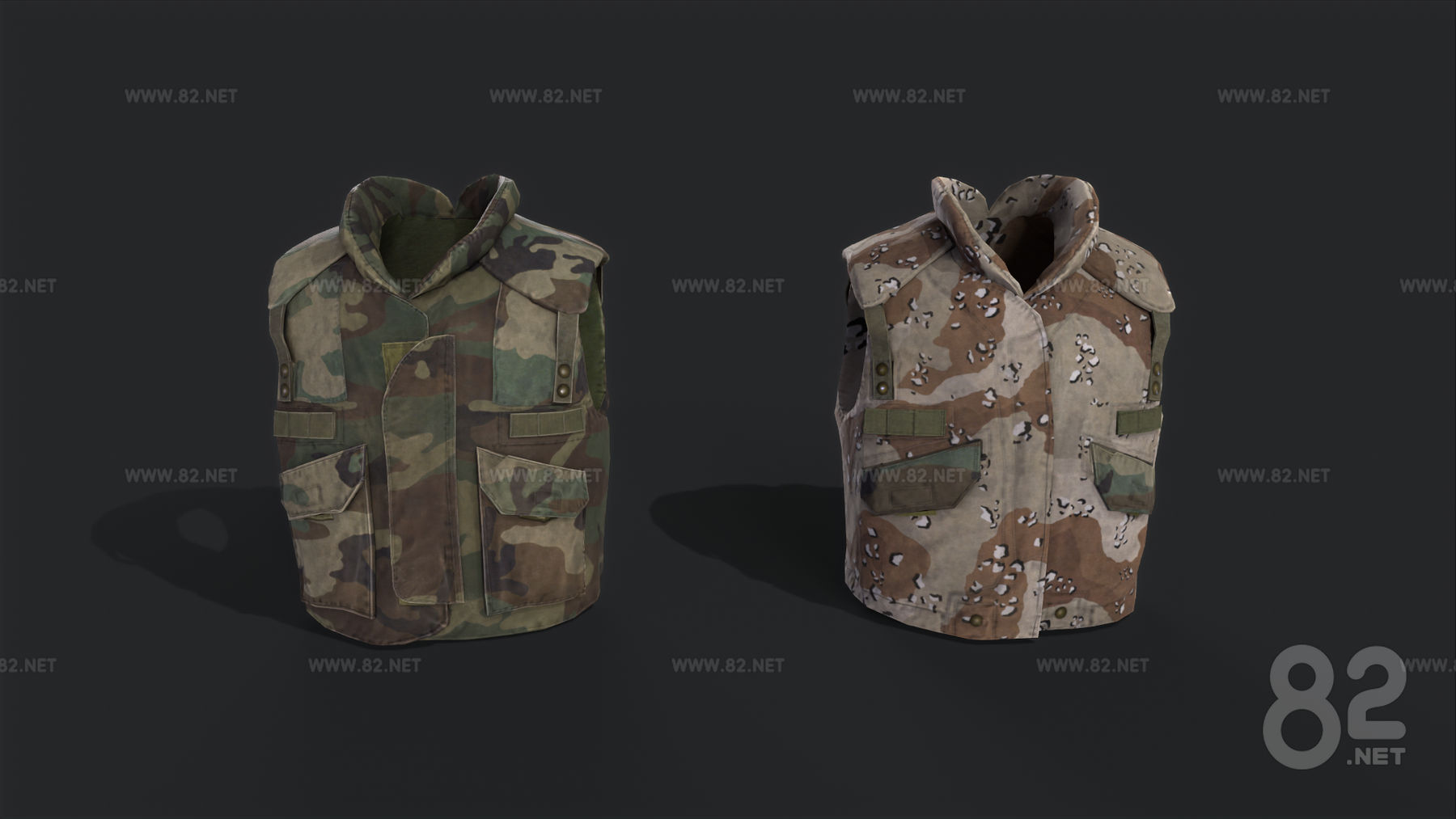 PASGT bulletproof vest bulletproof vest 3d Model tbscene fbx max obj ...
