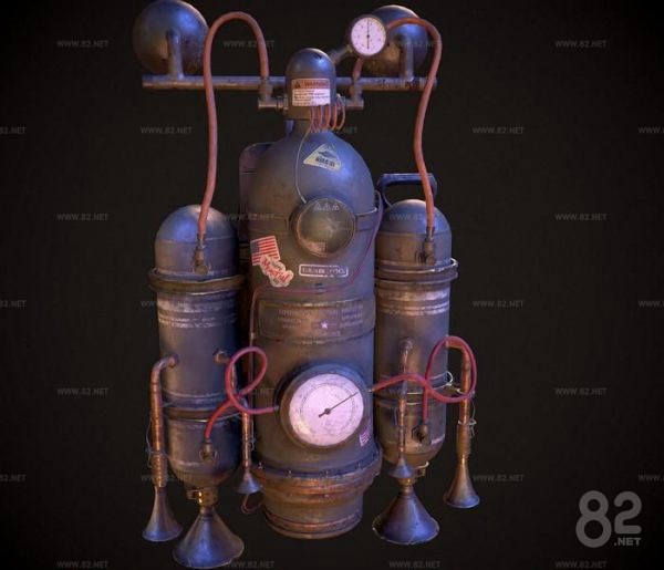 Steam Backpack 3d Model max fbx obj | 82Models