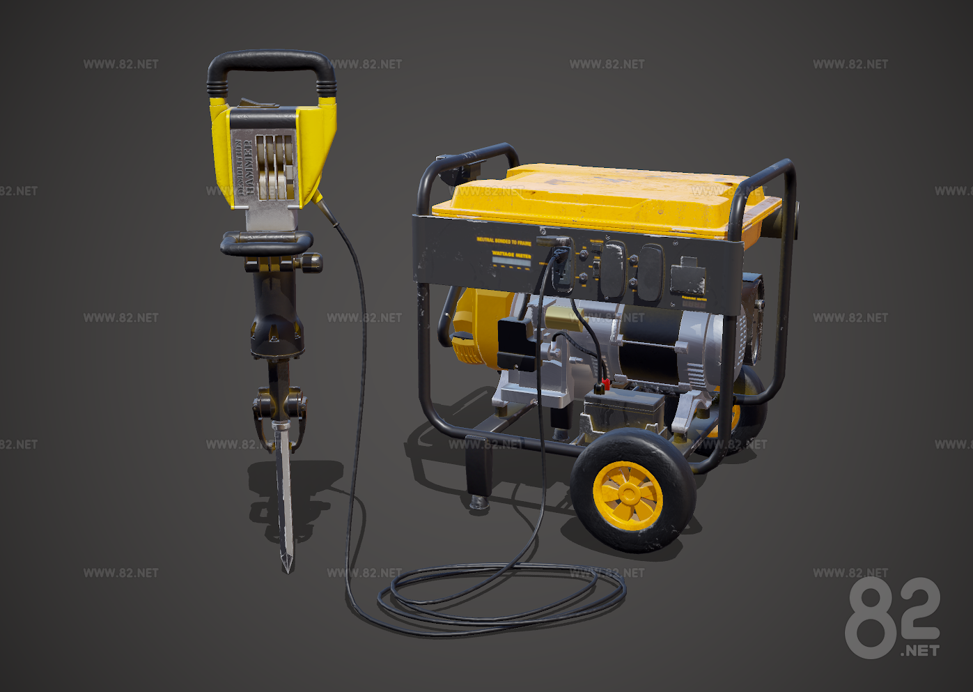 PBR electric pick 3d Model tbscene max fbx | 82Models