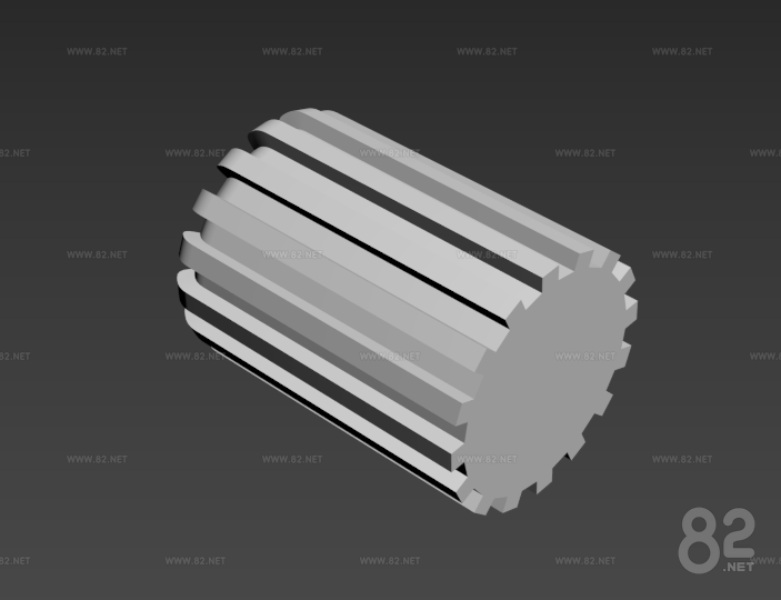 Multi-convex column sci-fi style 3d Model fbx | 82Models