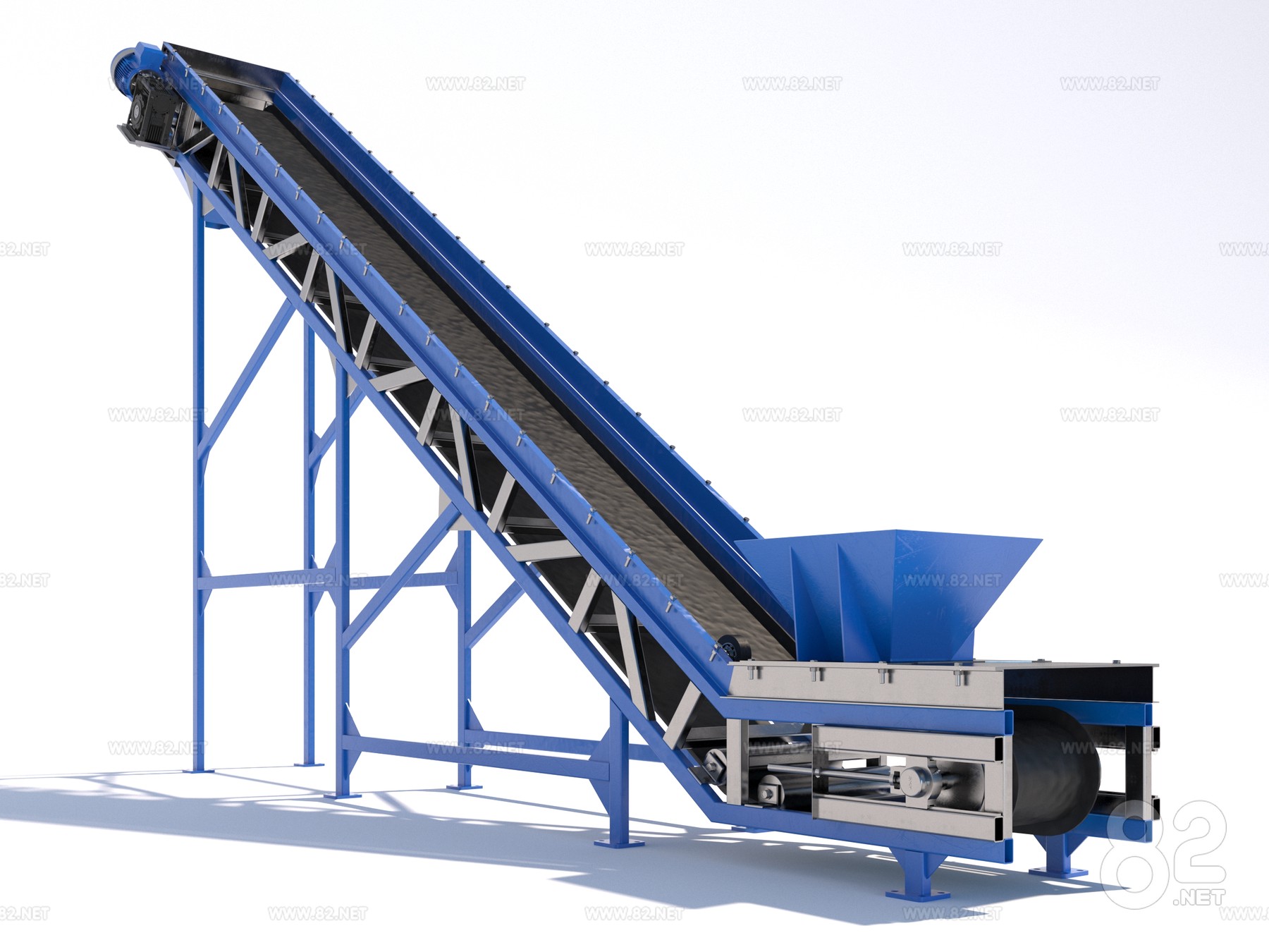 Modern Style Conveyor Belt Factory Equipment 3d Model max | 82Models