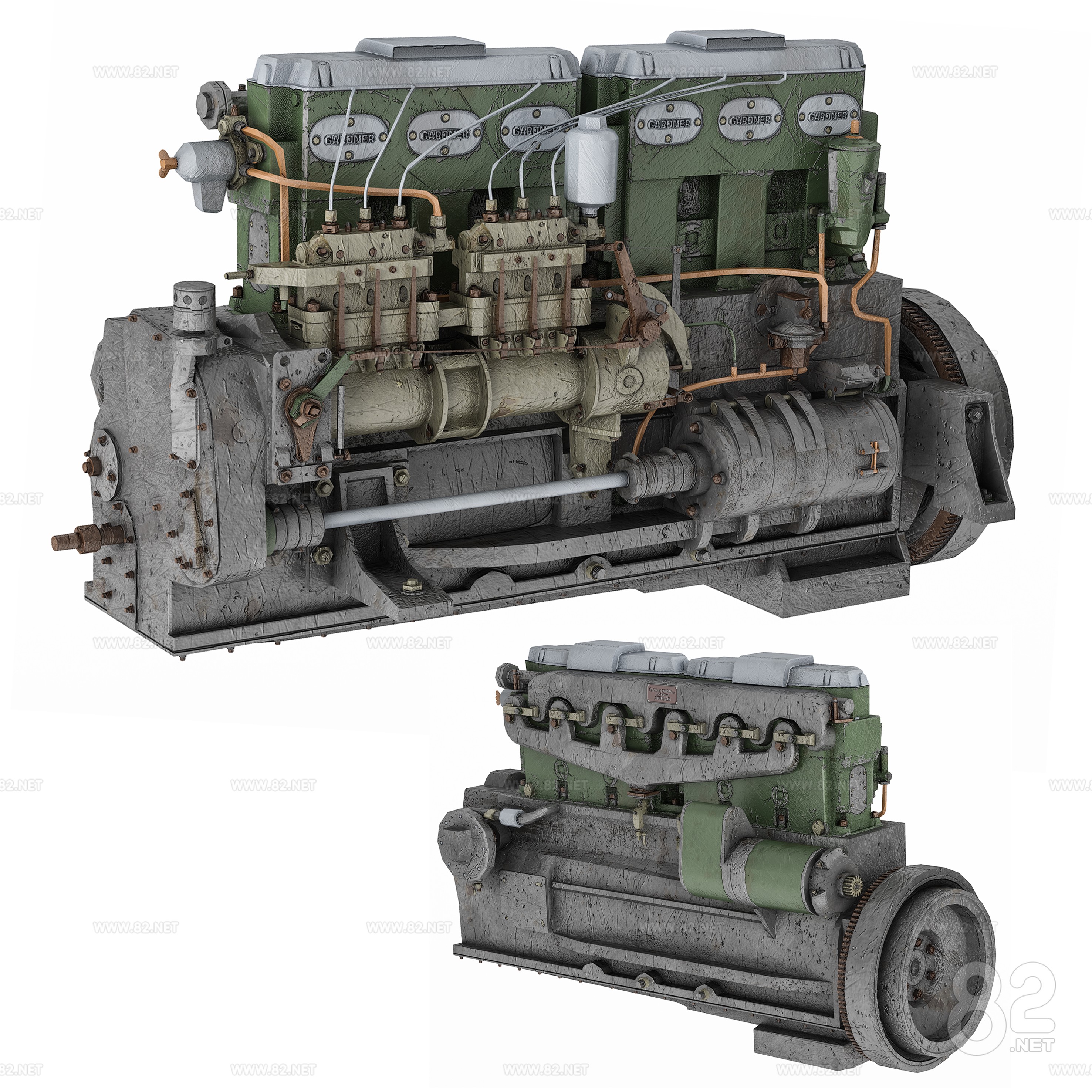 modern diesel engine engine motor 3d Model max | 82Models