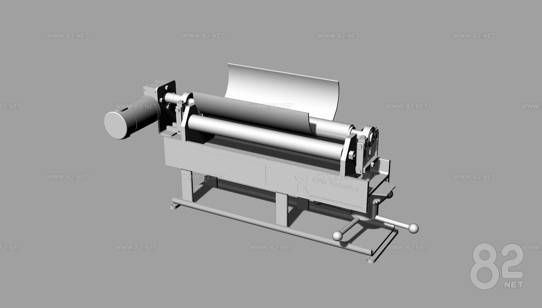 plate circular bending machine 3d Model 3dm step/stp | 82Models