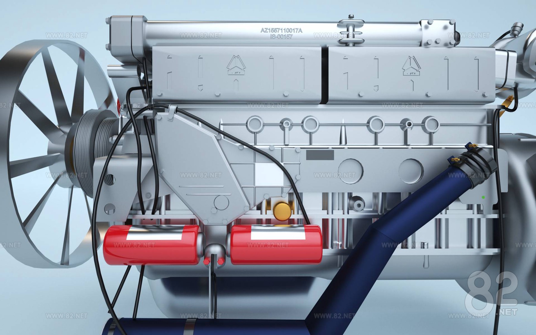 gasoline generator internal combustion engine 3d Model c4d | 82Models