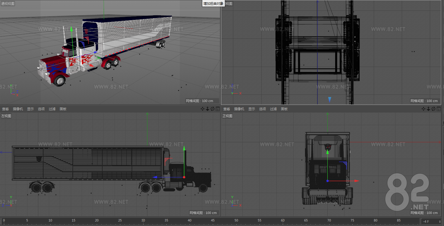 Transformers Optimus Prime Truck 3d Model c4d | 82Models