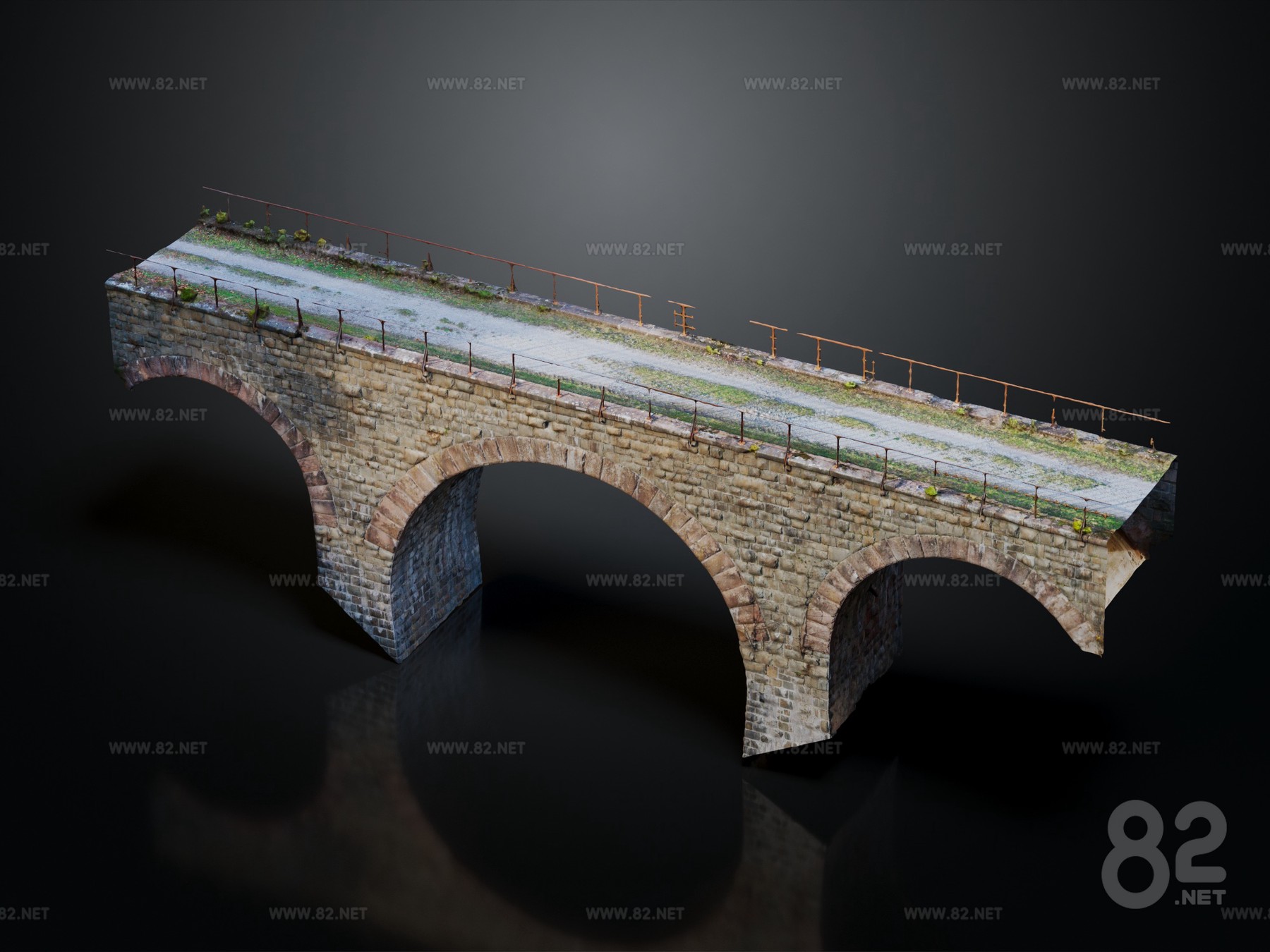 Stone Bridge Cartoon Stone Bridge 3d Model max | 82Models
