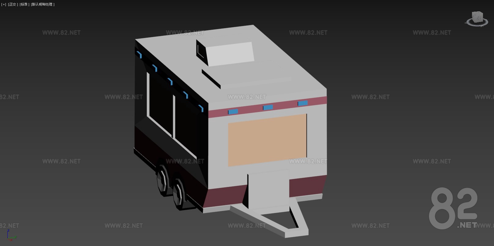 Trailer Cartoon Style 3d Model fbx | 82Models