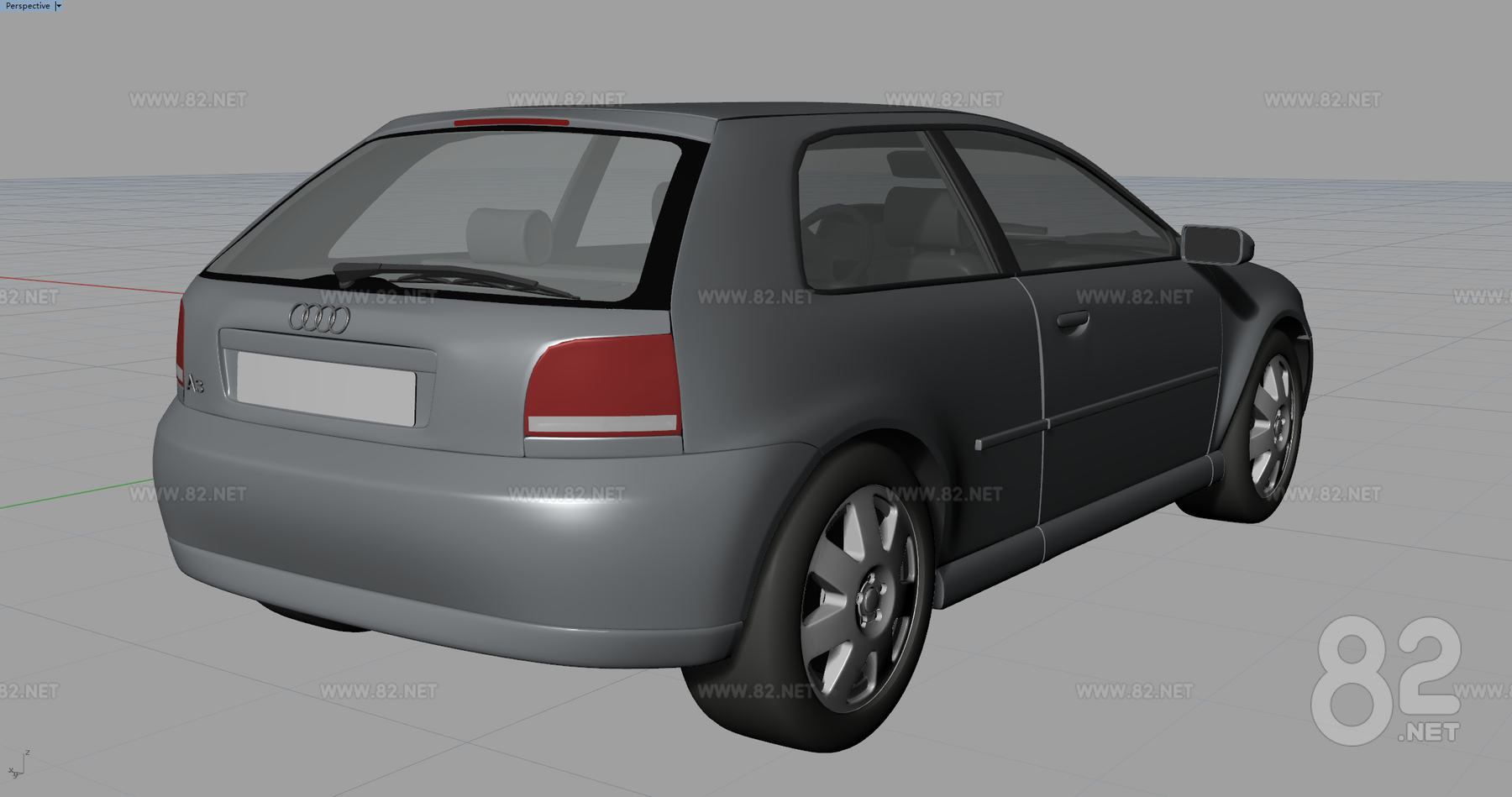 Car Audi A3 3d Model 3dm obj | 82Models