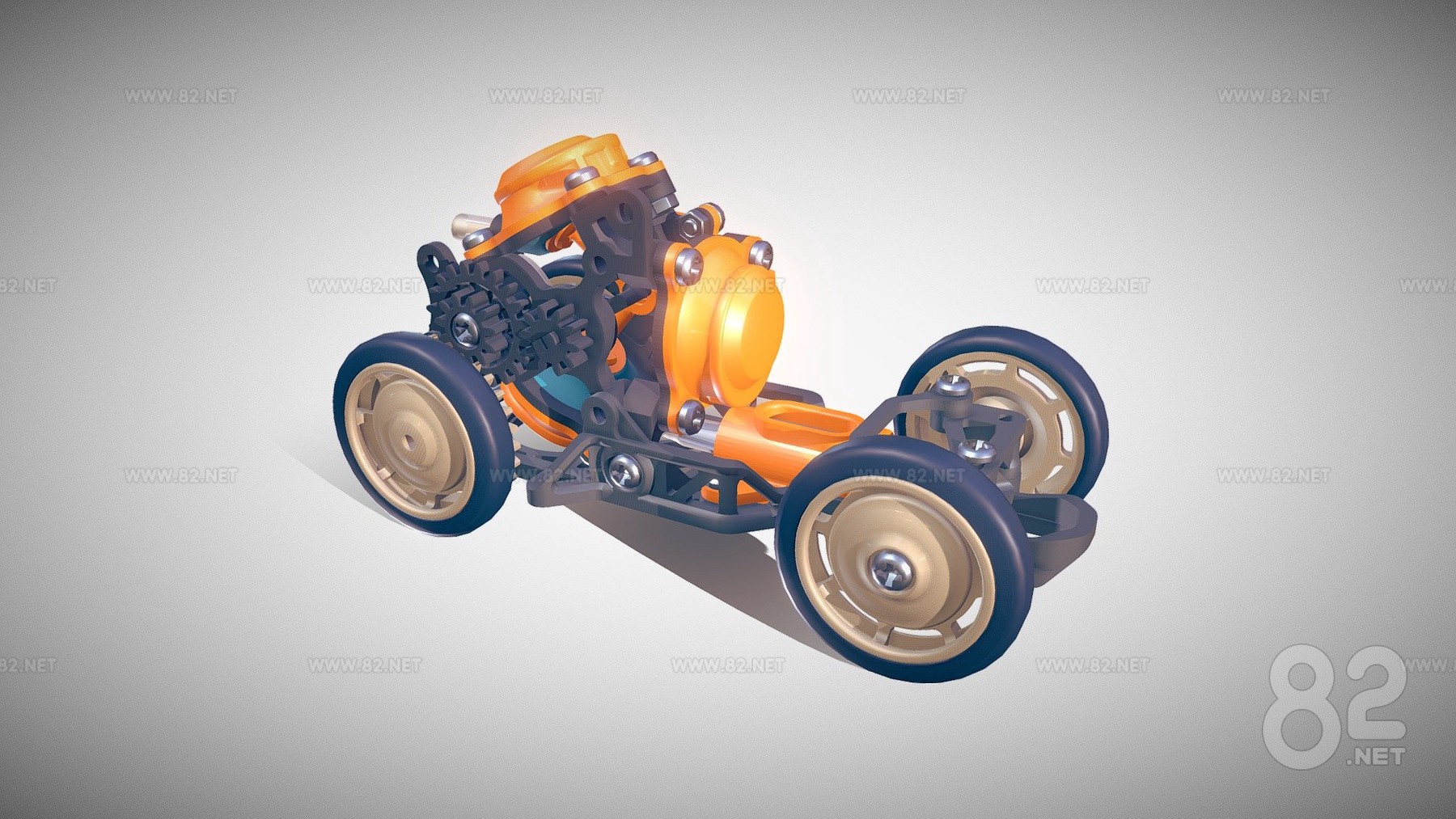 car simple car 3d Model max c4d blend fbx | 82Models