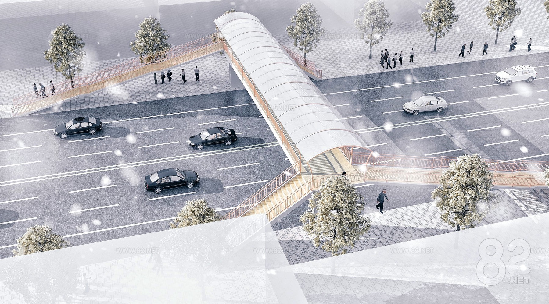 Modern Bridge Modern Overpass 3d Model max | 82Models