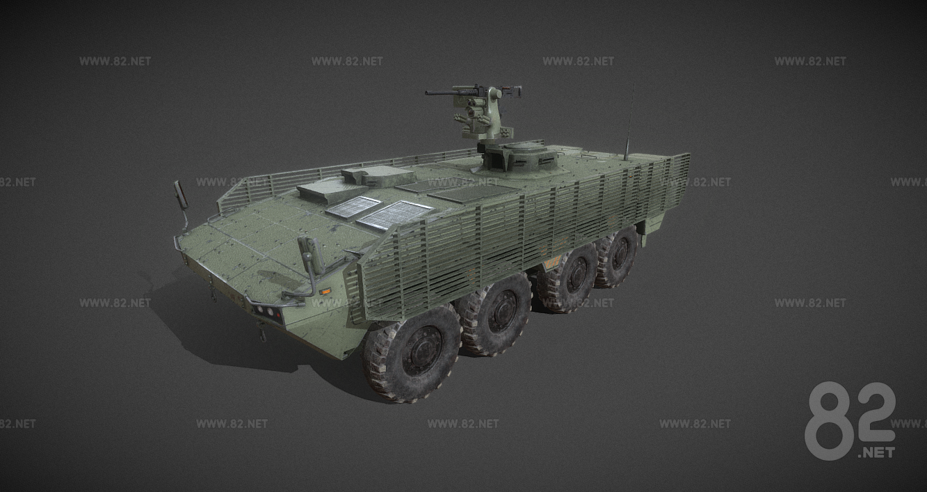 Wheeled Infantry Fighting Vehicle Infantry Fighting Vehicle 3d Model ...