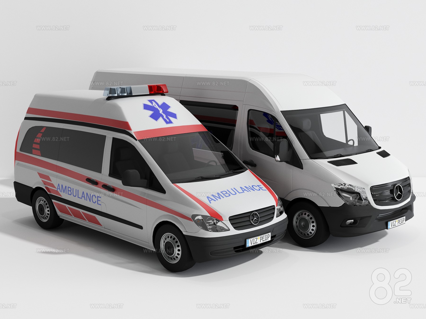 Modern style ambulance 3d Model max | 82Models