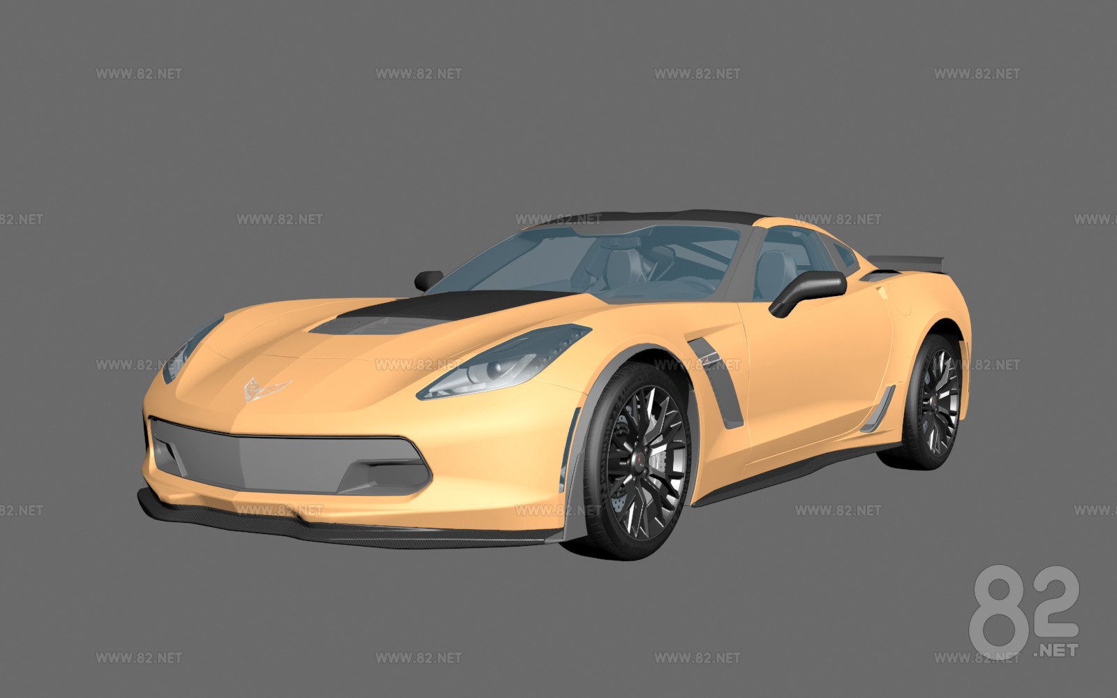 Corvette Chevrolet_Corvette sports car 3d Model max 贴图 fbx | 82Models