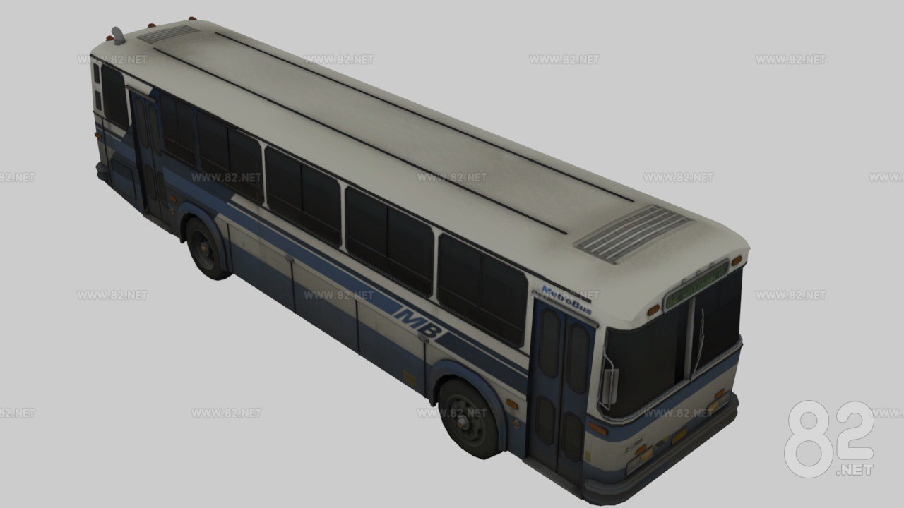 Realistic Electric Bus City Bus 3d Model fbx | 82Models