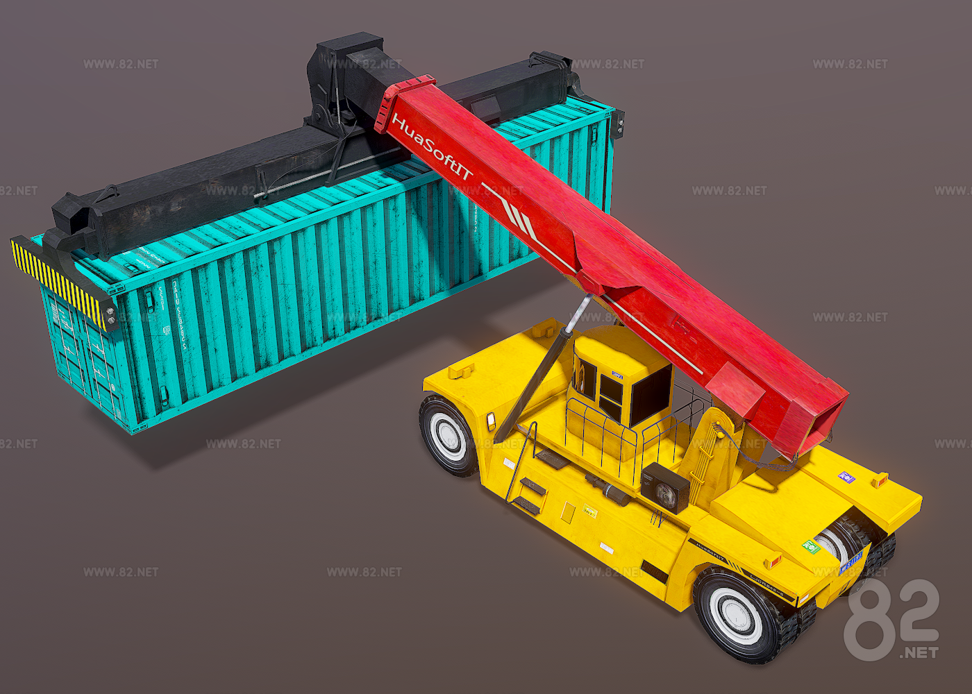 Large container crane 3d Model fbx max tbscene | 82Models