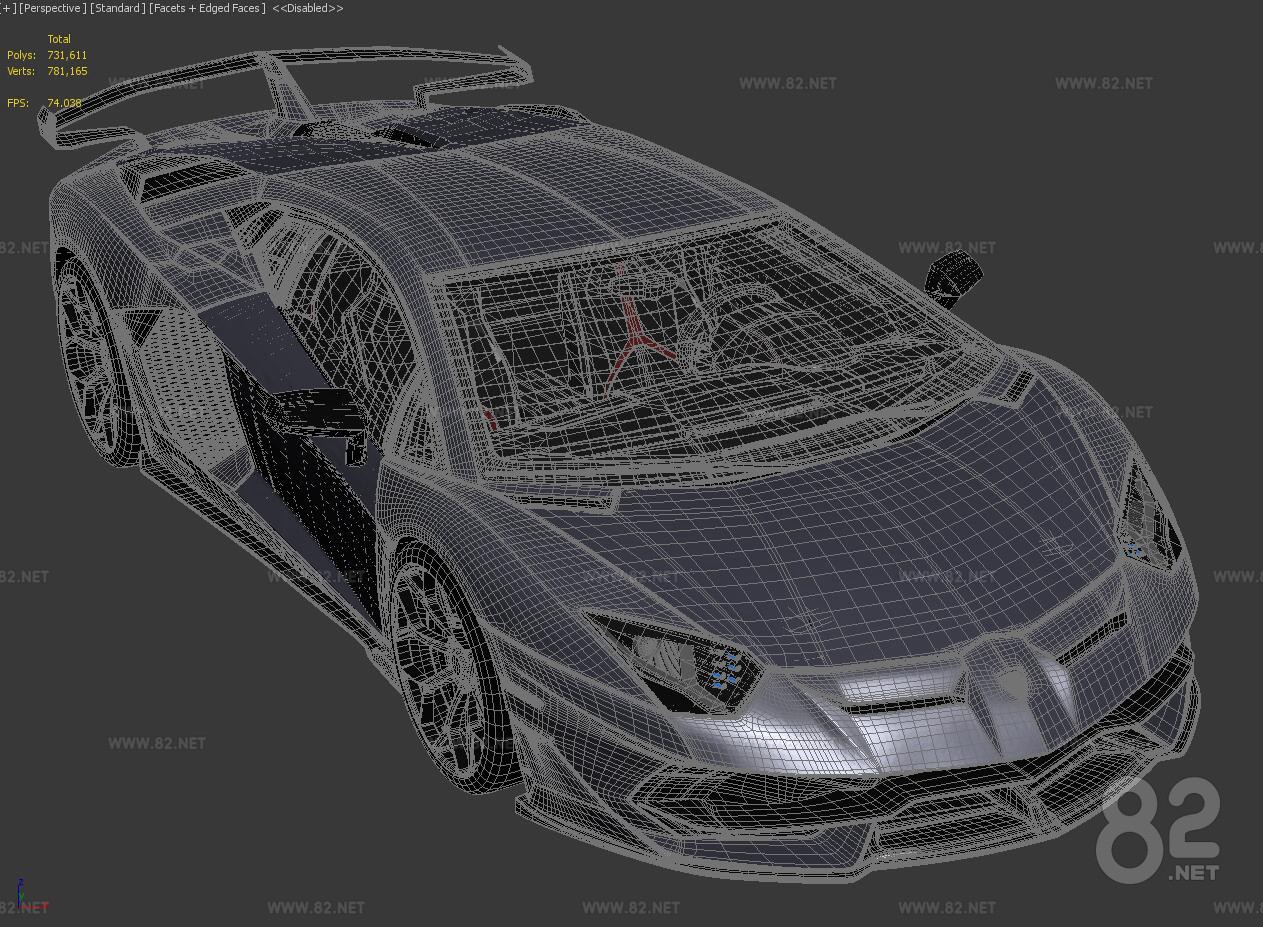 Lamborghini sports car 3d Model max | 82Models