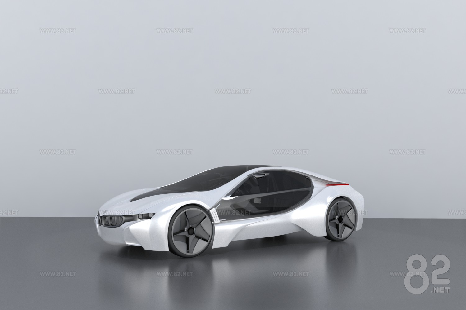 White car new energy new concept sports car 3d Model max | 82Models