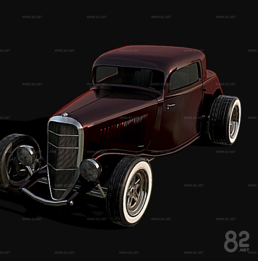 vintage car gltf 3d Model other | 82Models