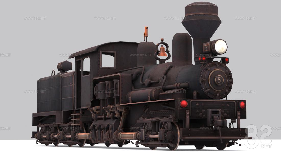 Realistic locomotive train head model steam train 3d Model max | 82Models