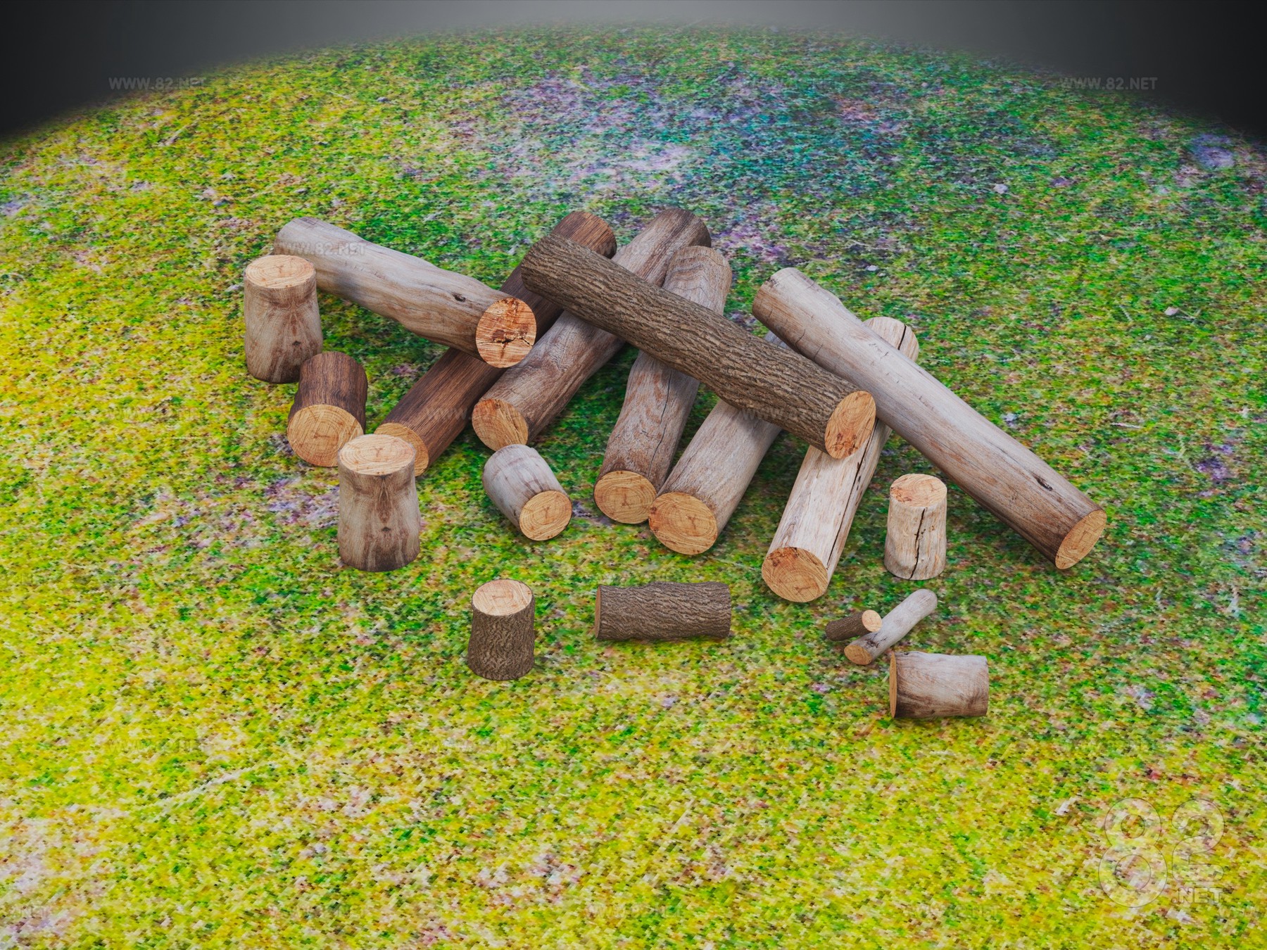 Log Stakes 3d Model max | 82Models