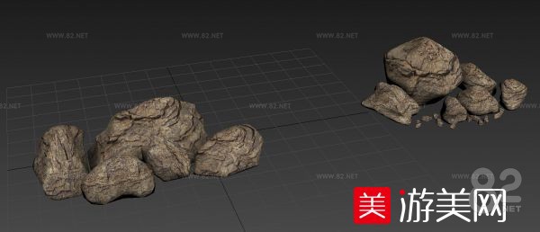 3D landscape stone model 3d Model max | 82Models