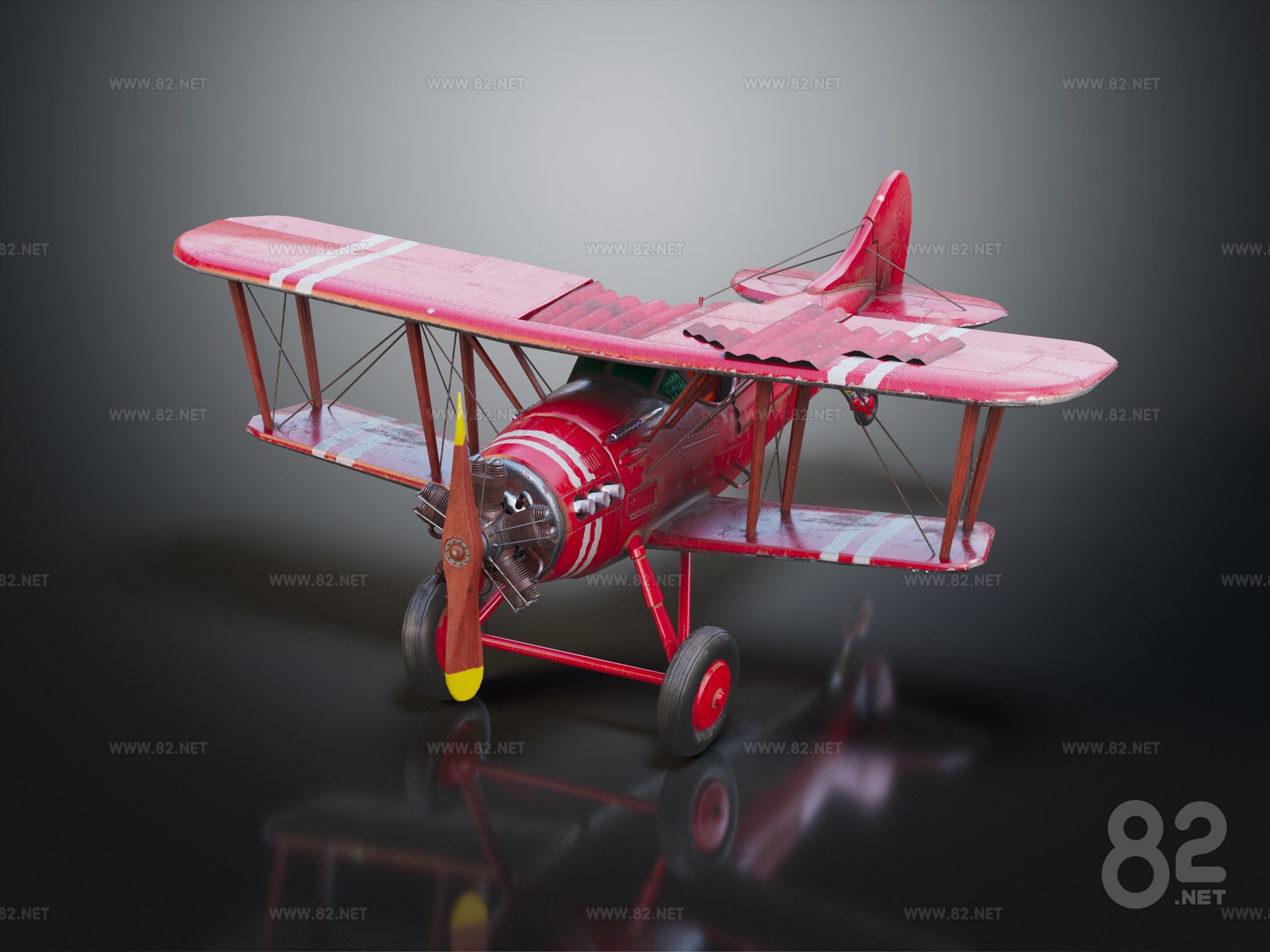 cartoon plane cartoon glider 3d Model max | 82Models